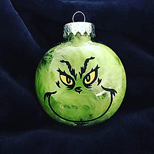 Fungusic 20pcs Christmas Ornaments Sticker Cartoon Face Decal Vinyl Stickers Christmas Decoration Sticker for Winter Holiday Party Supplies