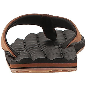 Volcom Men's Recliner Leather Sandal, Vintage Brown, 8 C/D US