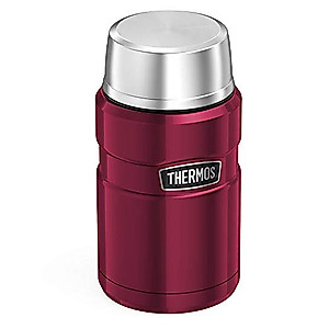 THERMOS Food Flask, Stainless Steel, Raspberry, 710ml