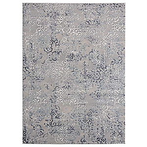 United Weavers Cascades Marblemount Blue Classic Accent Rug 1'11" x 3'