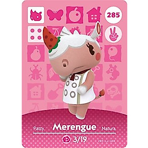 Merengue - Nintendo Animal Crossing Happy Home Designer Amiibo Card - 285