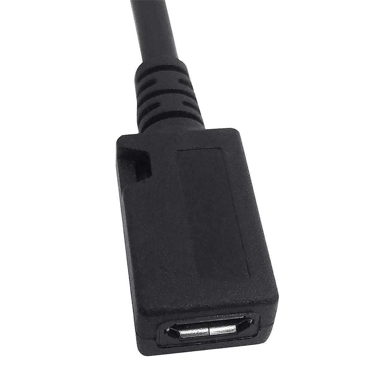 AFUNTA USB 2.0 Micro 5 Pin Female to Standard USB Male Extension Cable for Data Transfer -5 inch