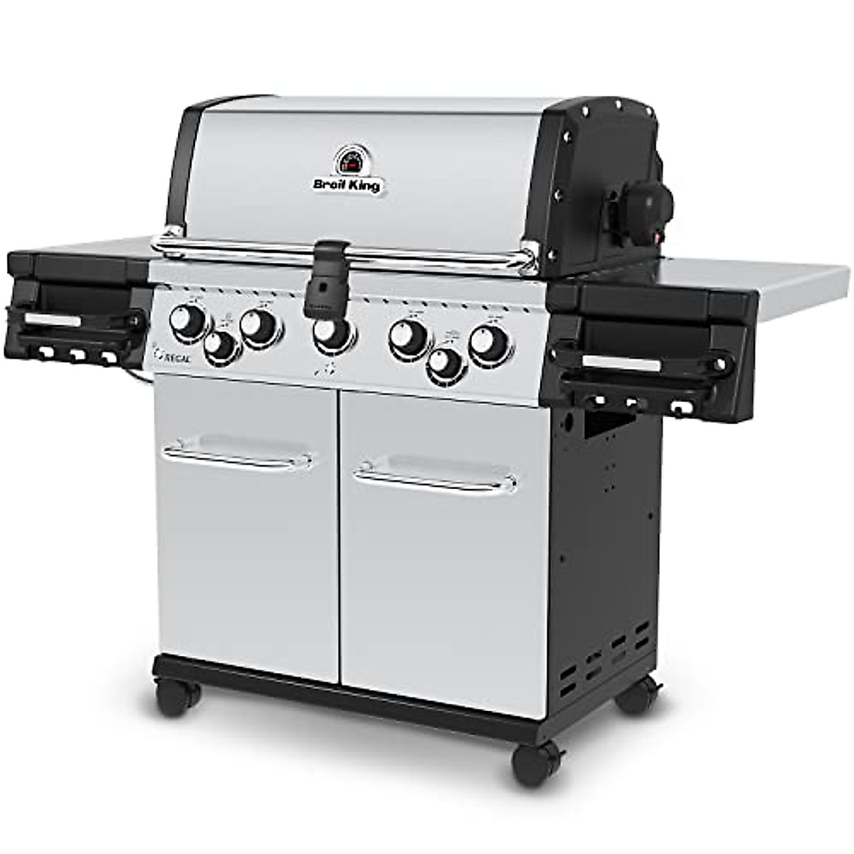 Broil King Regal S 590 Pro Natural Gas Grill - Premium 5-Burner Stainless Steel BBQ