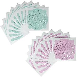 20PCS Drain Hair Catcher, Disposable Hair Stopper for Bathtub Drain Clear The Clog with Ease Shower Drain Hair Catcher Sticker Mesh Hair Drain Cover
