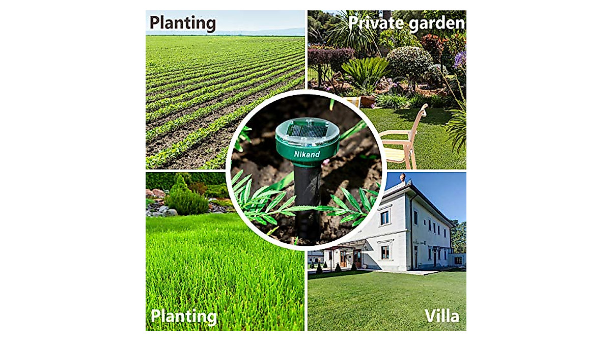 Gopher Repellent Ultrasonic Solar Powered - Safe & Effective