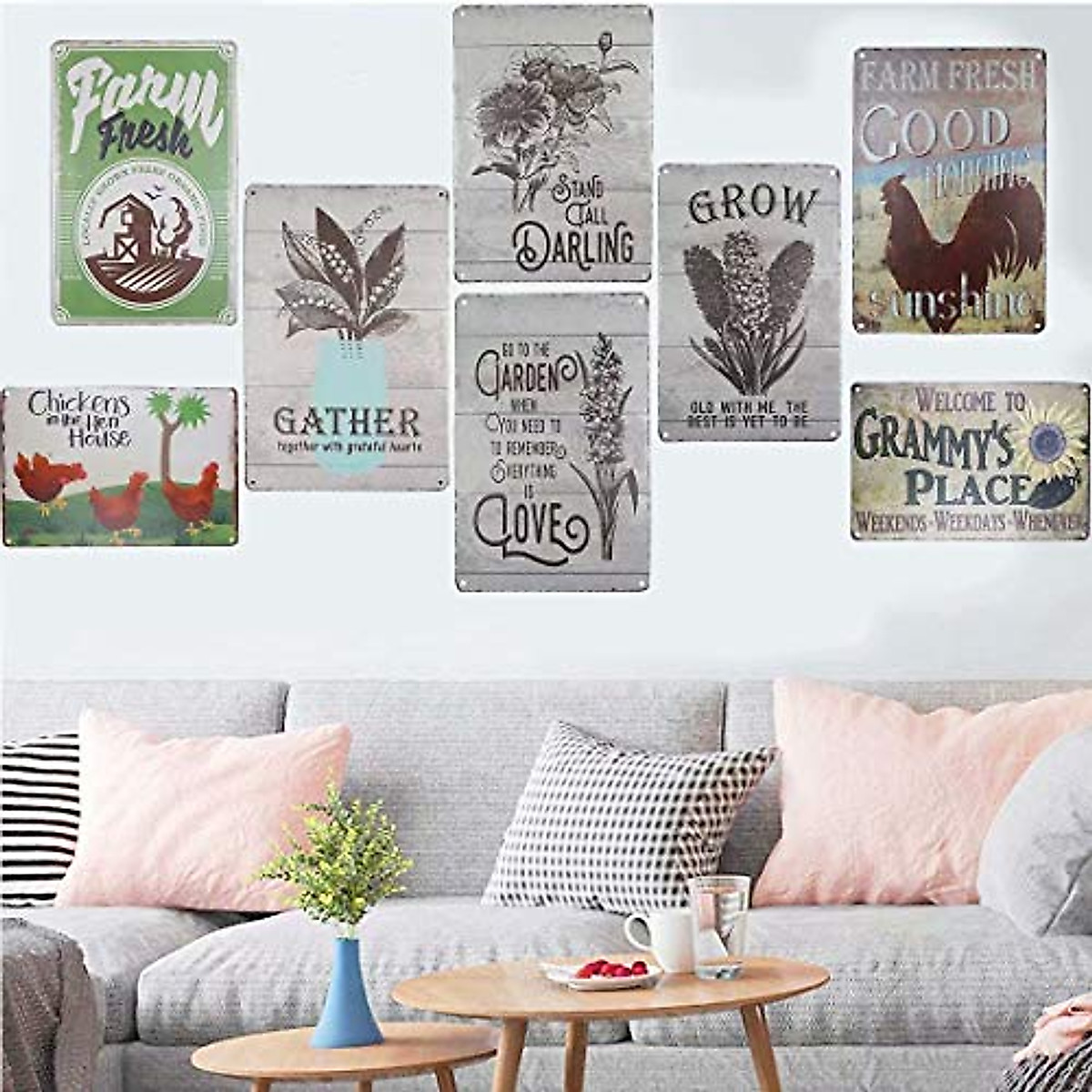 BOEYC Door Knockers Please Be Aware!,8 X 12 Inch,Tin Sign Nostalgic Metal Sign Home Decor for Culb Bar Cafe…