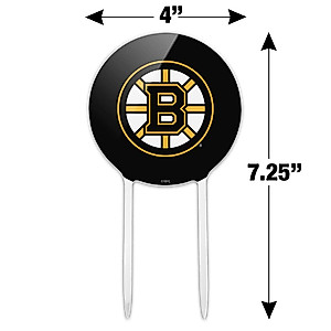 Acrylic Boston Bruins Logo Cake Topper Party Decoration for Wedding Anniversary Birthday Graduation