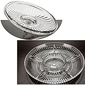 Modern Fruit basket with lid, Decoration Crystal glass Household dried fruit tray, Snack Salad tray, Candy box, Dried fruit Plate Display Stand -32 * 14 * 4cm