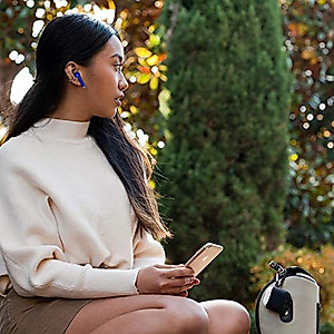 APSkins Silicone Case and Stylish Skins Compatible with Apple AirPod Accessories (Admiral Blue Case & Skin)