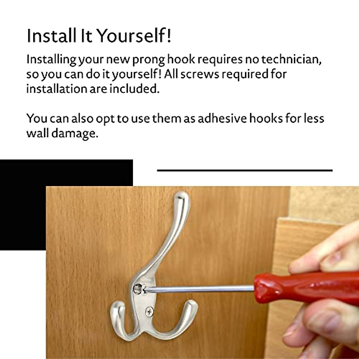 Neighbours Lane Towel Hooks for Bathroom Wall Mounted - Oil Rubbed Bronze Single Prong Wall Hooks for Hanging Coats, Clothes, Bags, Hats, Towels, & More - Pack of 1 Medium-Sized Hooks