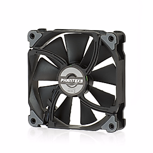 Phanteks Black Frame/Black Blades 120mm, Case & Radiator Fan-Retail Cooling PH-F120SP_BBK Black/Black