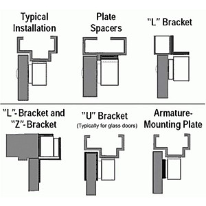 Seco-Larm E-941DA-1K2Q Enforcer Electromagnetic Double-Door Lock, 1200-lb (545kg) Holding Force, Anodized Aluminum Housing (US 28), 12 or 24 VDC (Selectable), Adjustable Mounting Bracket