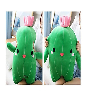 SZFJWJ Cactus Plush Stuffed Animal Cute Cartoon Cactus Pillow Soft Cactus plushie Dolls Toy Lovely Gift for KidsGiving for Birthday (Small(9.8 Inches))