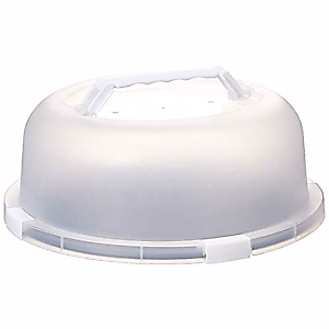 G & S Metal Products Company ProBake Teflon Xtra Nonstick Cake and Pastry Bakeware Carrier with Cover and Handles, 12'', White