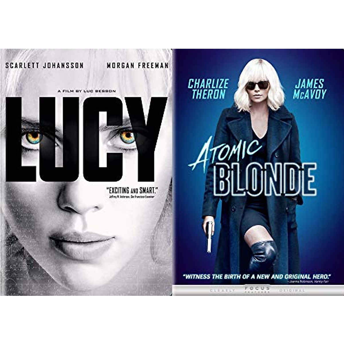 SYFY ACTION Leading Lady Madness - Lucy & Atomic Blonde (2 Feature Film DVD Bundle)