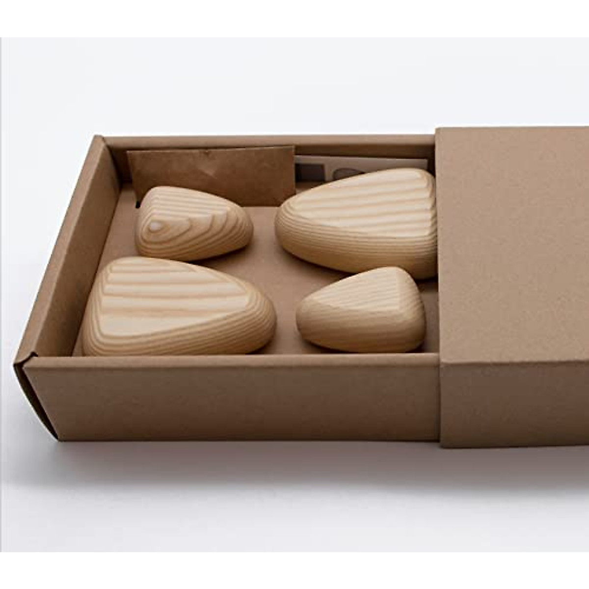 Cosymple Pebble Wood Wall Hooks, Coat Hooks for Wall Mounted, Modern Decorative Hooks Made by Wood in Boho Stytle