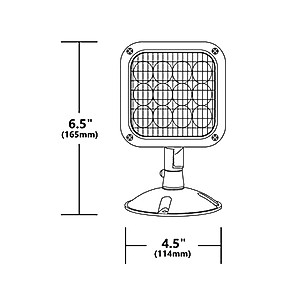 NICOR Lighting Wet Location Emergency LED Remote Light Fixture (ERL3-10) , Gray