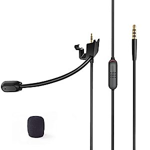 Tobysome Replacement QuietComfort 35 Boom Microphone Cable QC35I Cable Cord with Mute Switch Compatible with Bose QC 35 & QuietComfort 35 II Headphones for PS4 PS5 Xbox One