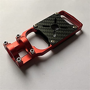 ZHIPAIJI Drone Motor Mount Seat Aluminium Alloy Accessories DIY Quadcopter Frame Kit Parts Accessories 20mm 22mm 25mm Carbon Tube Metal (Color : 20 mm red)