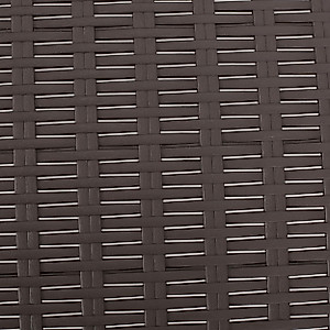 Christopher Knight Home Blanche Outdoor Faux Wicker Chaise Lounge, Dark Brown