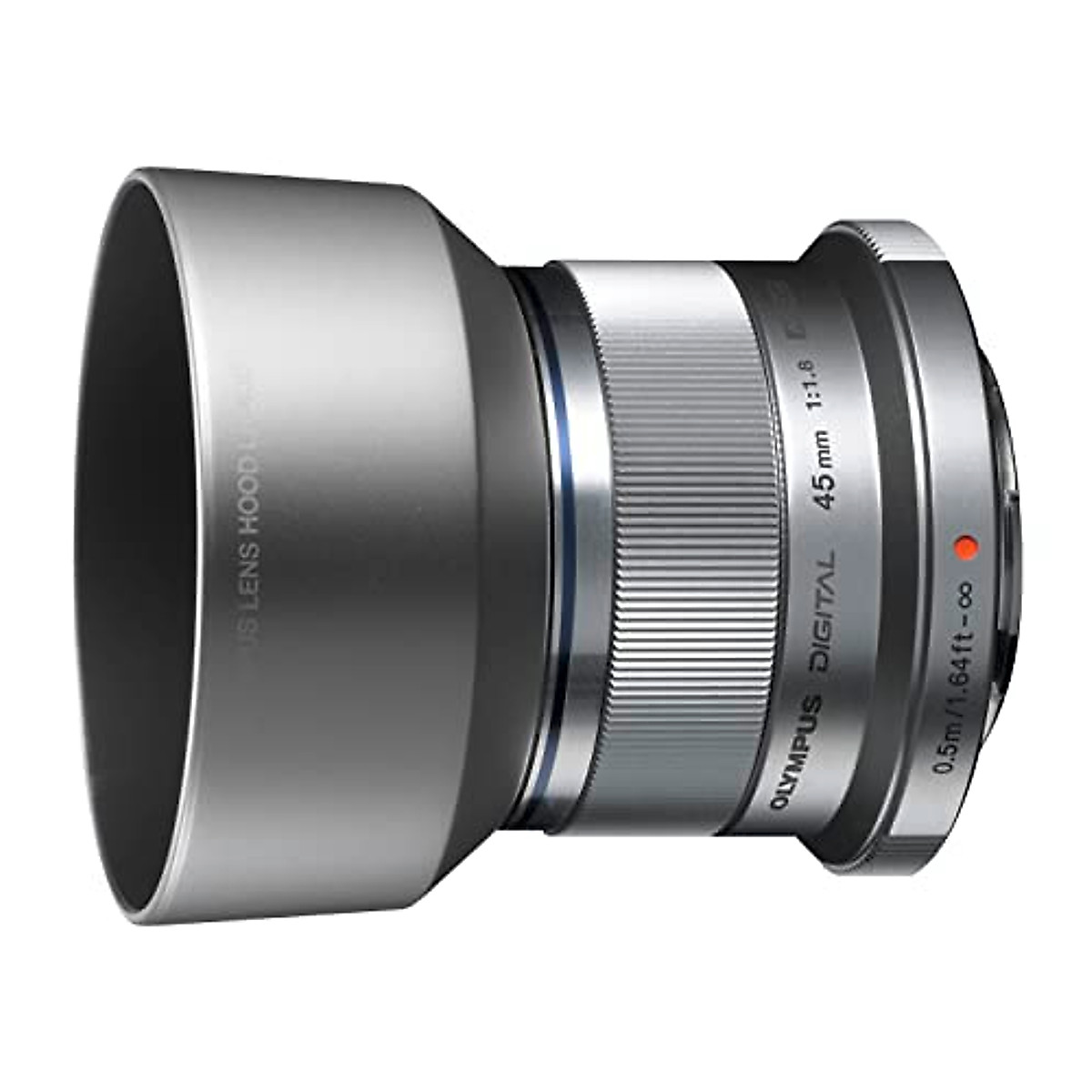 OM SYSTEM OLYMPUS M.Zuiko Digital 45mm F1.8 Silver For Micro Four Thirds System Camera, Compact Design Beautiful, Bokeh Bright
