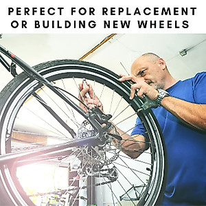 Vincita 36 Pieces 14G J Bend Bicycle Stainless Steel Spokes 254mm - 294mm with Brass Nipples for MTB Wheel Spokes, Ebike, Downhill, Trekking, City Bikes - Replacement/Repair Spokes (262 MM)…