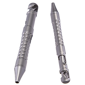 TACRAY Mini Titanium EDC Pen,Keychain Pen,Pocket Size Pen,Small Bolt Action Pen