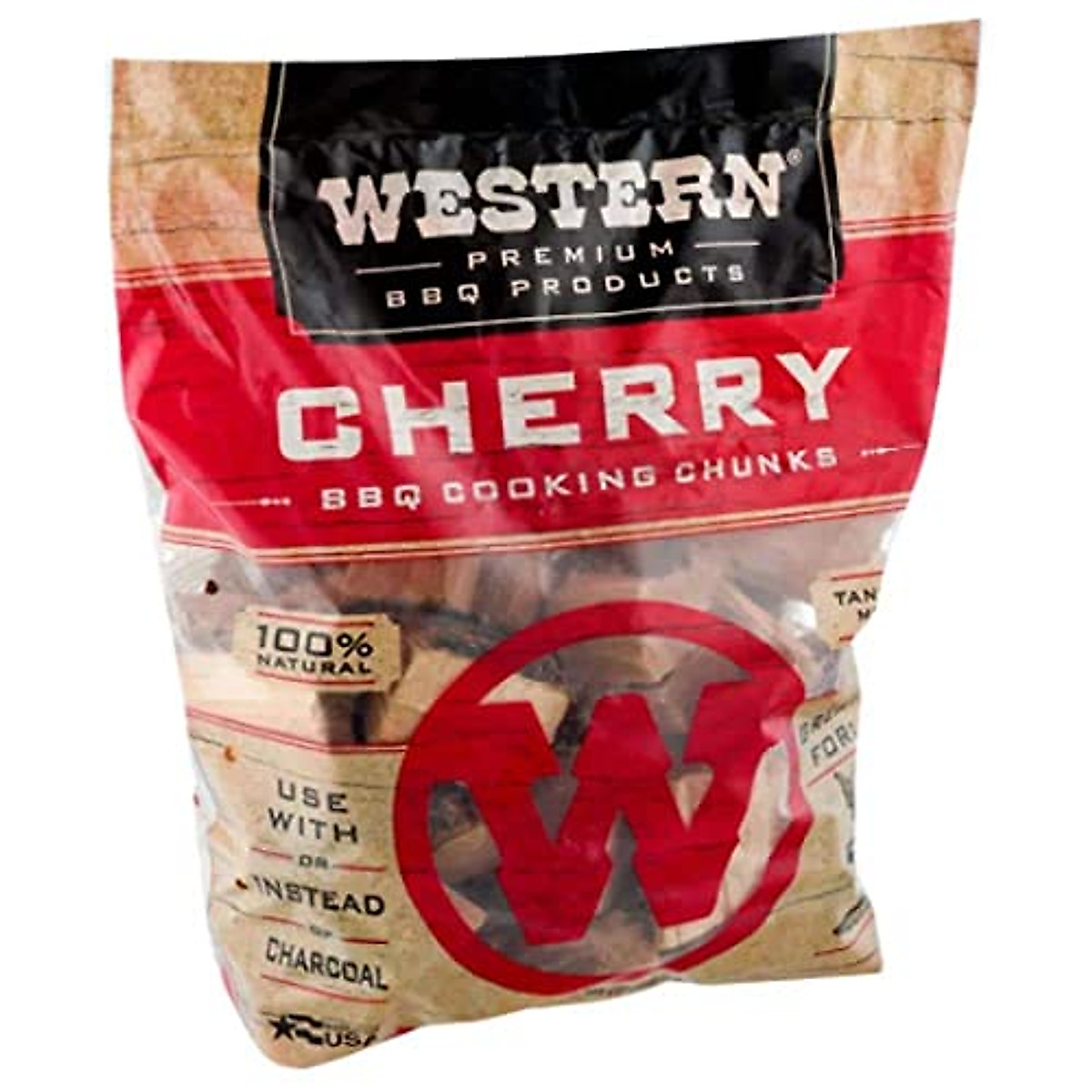 Western BBQ 28081 Smoking Pellet Wood Burning Grill Cooking Chunks, Cherry