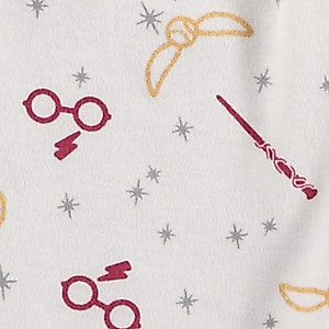 Harry Potter Newborn Baby Girls Short Sleeve Bodysuit Pants and Headband 3 Piece Outfit Set White 0-3 Months