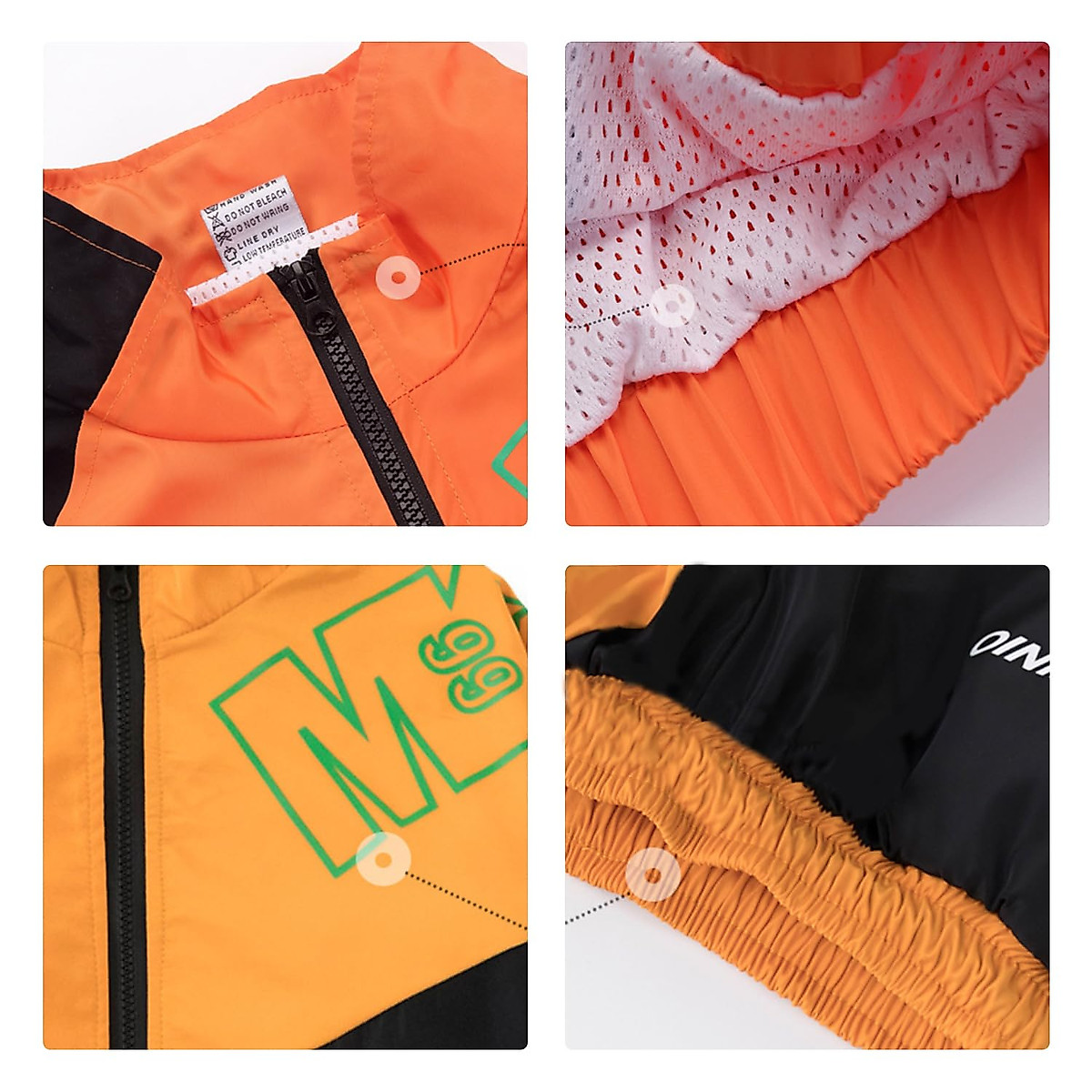 LOLANTA Kids Color Block Jacket Track Pants Sets Dance Outfits Sportswear Unisex (8-10 Green)