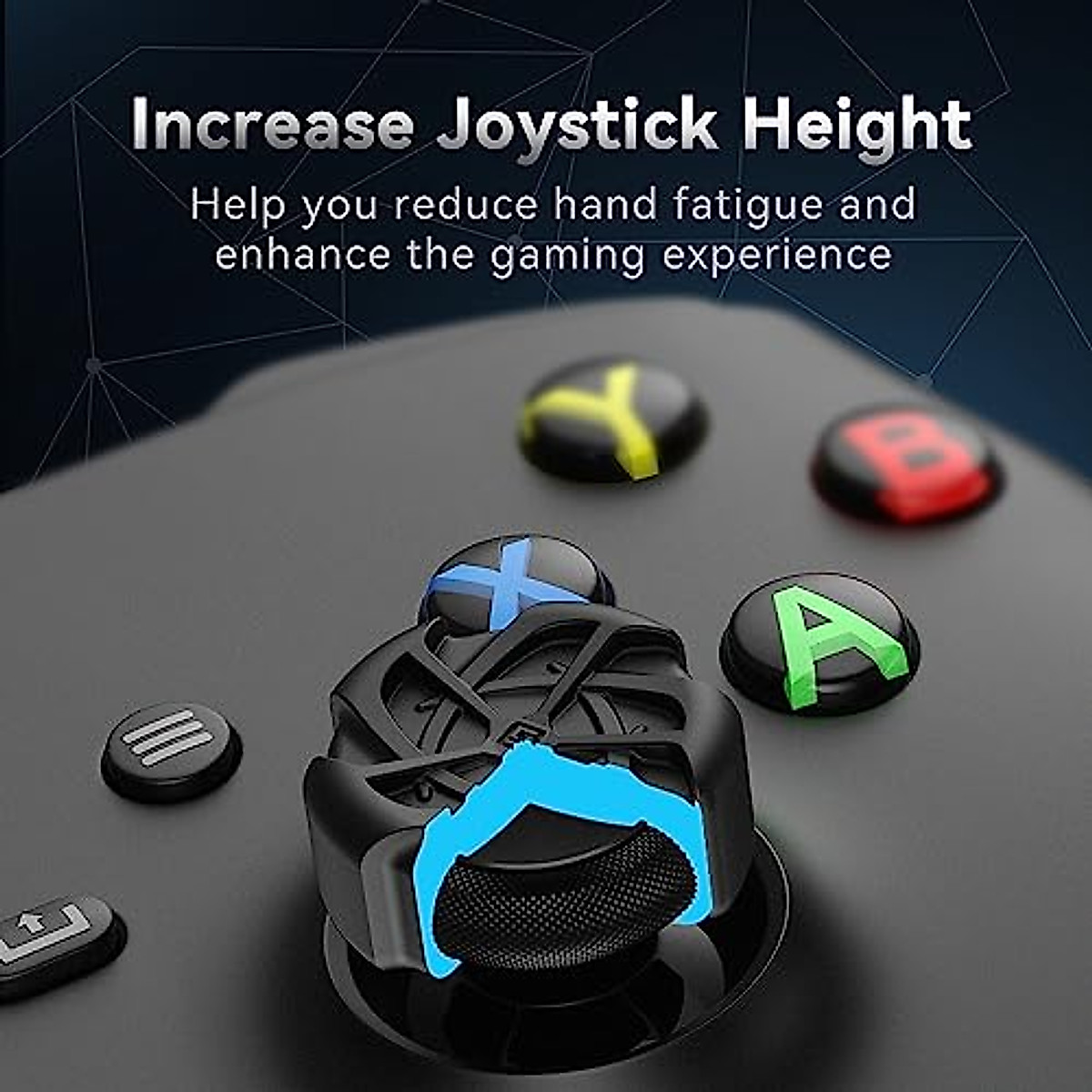GeekShare Silicone Thumb Grip Caps for Xbox One Controller,Anti-Slip Joystick Cover Set Thumbstick Caps Compatible with Xbox Series X - 2Pairs/4PCS - Black & Gray
