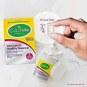 Probiotic with Strains to Support Digestive, Immune & Vaginal Health*, Culturelle Women’s Healthy Balance Probiotic, Gluten Dairy & Soy Free, 30 Count