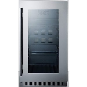 CL181WBV 18" Commercial Beverage Center with 2.9 cu. ft. Capacity Digital Thermostat LED Lighting Professional Handle in Stainless Steel