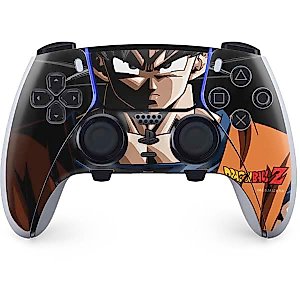 Skinit Gaming Decal Skin Compatible with PS5 DualSense Edge Pro Controller - Officially Licensed Dragon Ball Z Goku Portrait Design