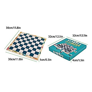 VONGAZ Chess Board Game Chess Set Classic Chess Board Game，11.8 Inch Super Durable Board，Portable Beginner Travel Chess Set Chess Game Set Chess Board Set