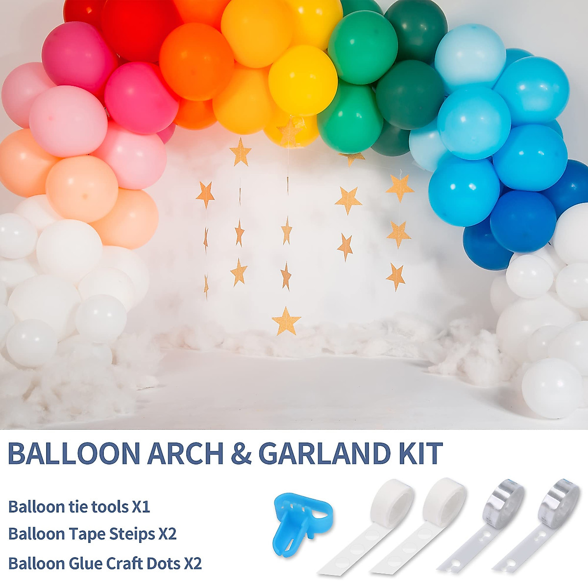 LIKEE Electric Balloon Pump Portable Balloon Inflator Air Blower with Balloon Arch &Garland Tools for Party Decoration (Green)