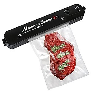 VAlinks Vacuum Sealer Machine Automatic Food Vacuum Sealer With 10 Vacuum Sealer Pockets,Mini Vacuum Preservation Machine Used for Food Preservation to Preserve Dry and Moist Food Small and Portable