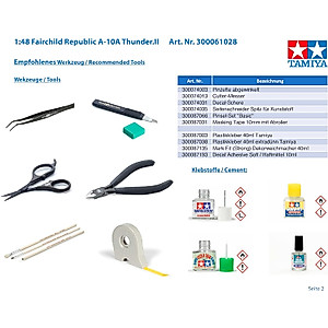 Tamiya Models A-10 Thunderbolt II Model Kit