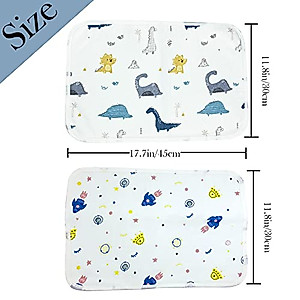 MUYG Washable Guinea Pig Cage Liners,4 Pack Hamsters Anti Slip Absorbent Pee Pads Small Animals Cute Waterproof Training Bedding Liner Pad for Bunny Rabbit Chinchilla Hedgehog(11.8x17.7in)