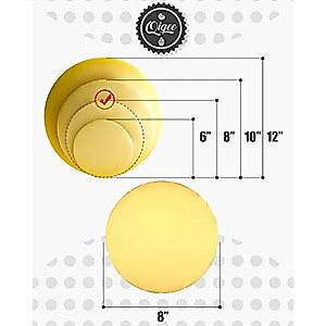 8 Inch Gold Cake Boards Round 40-Packs Circles Rounds Base Food-Grade Cardboard Cake Plate(Thinner But Stronger) qiqee