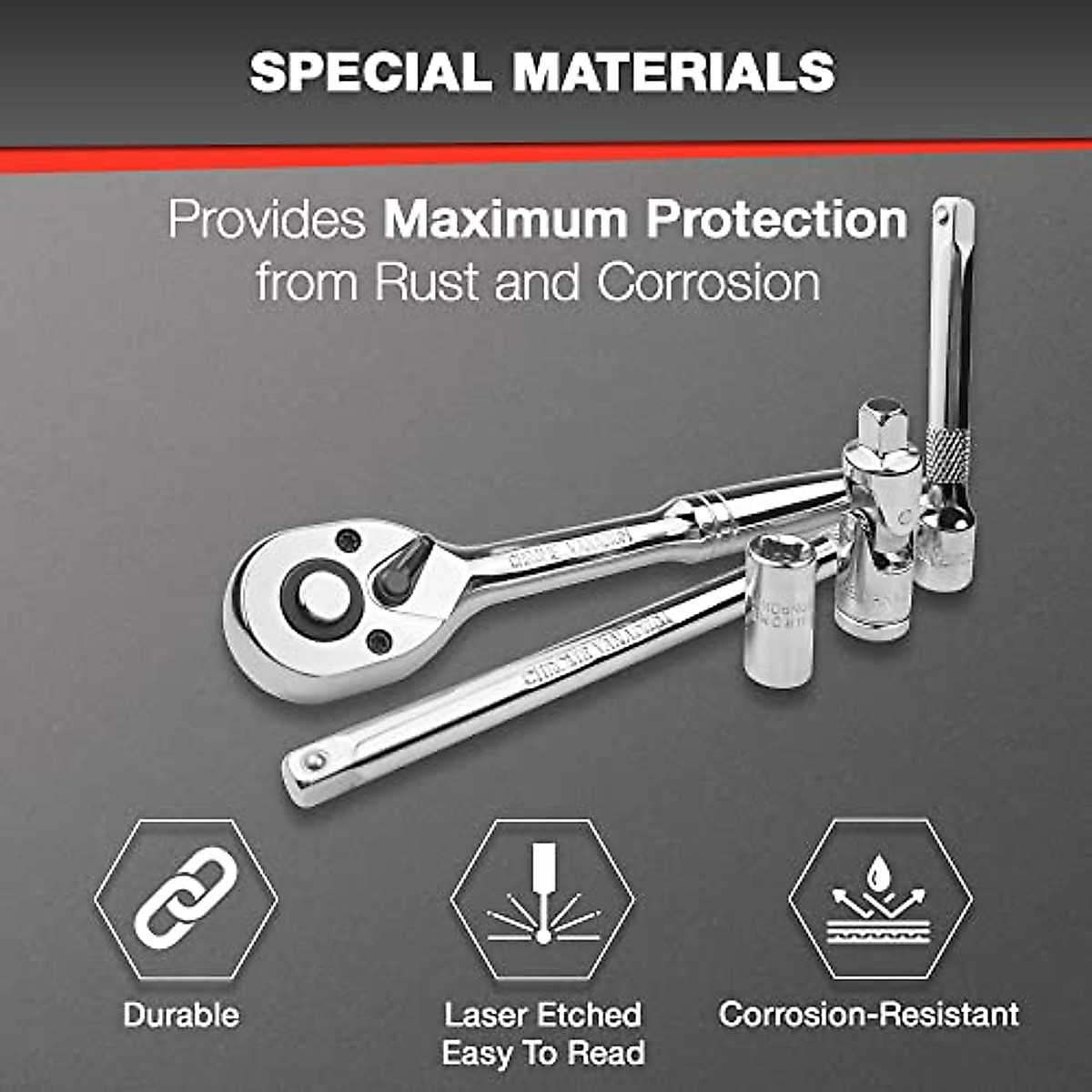 EACELIY 75pcs 1/4" Drive Impact Socket Set, Master Socket Set,Wrench Set with 1/4" Bit Adapter, Universal Joint, Ratchet, 1/4 "Drive Bit Set Extension (5/32" - 9/16 ", 4-14mm)