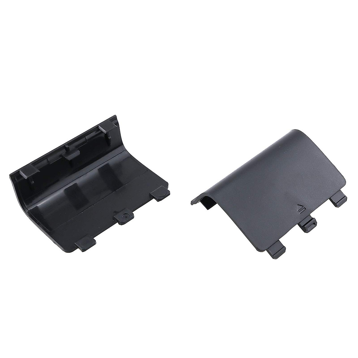 E-outstanding Battery Cover 2PCS Black Battery Back Door Lid Shell Replacement for Xbox One,Xbox One S Controller
