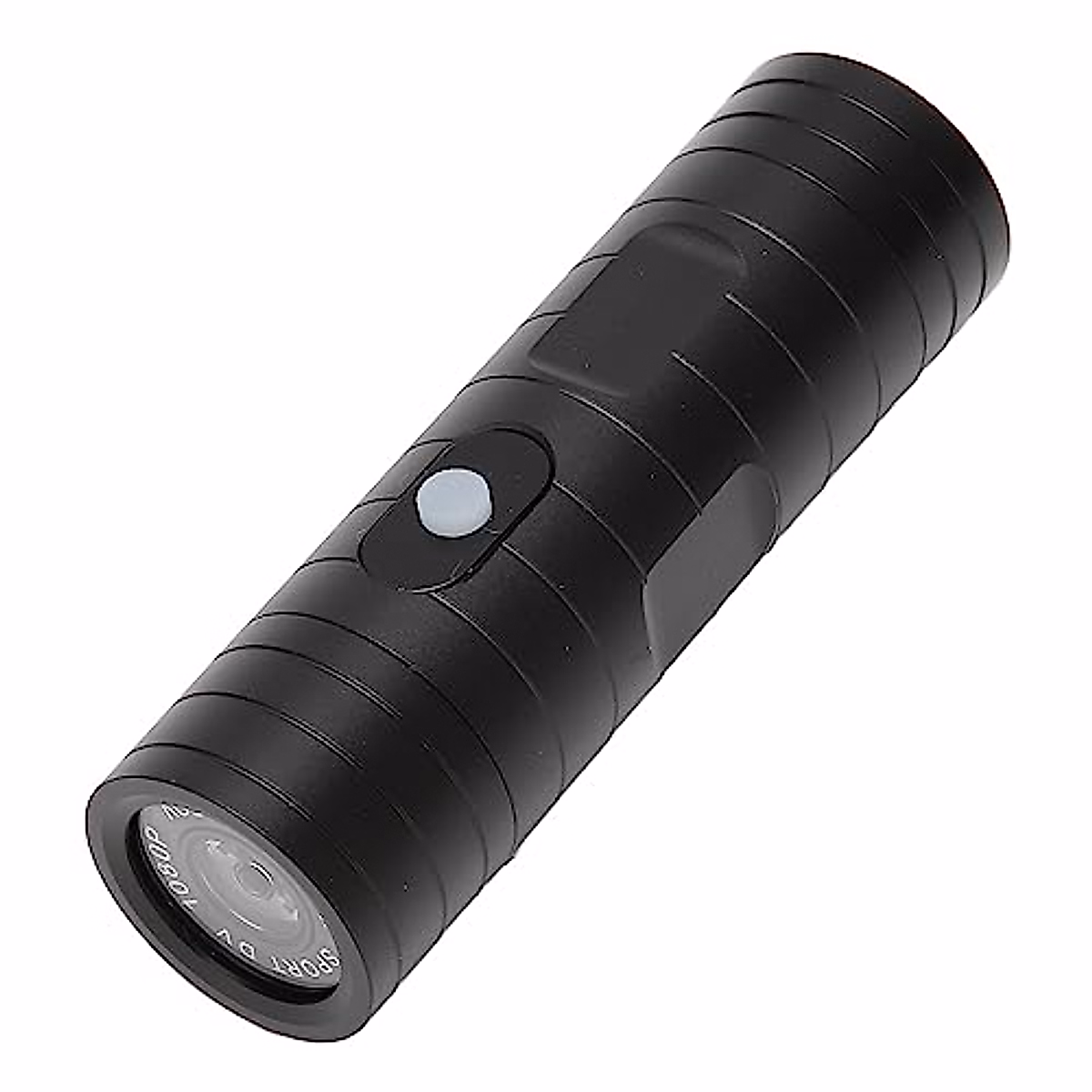 Jopwkuin Mini Sports Camera, Support Memory Card Aluminum Alloy Bike Helmet Camera Recorder Easy to Install USB Rechargeable IP66 Waterproof with LED Light for Outdoor