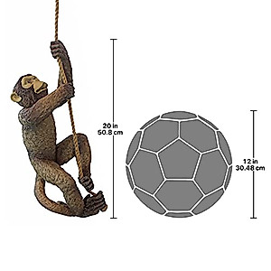 Design Toscano Makokou the Climbing Monkey Sculpture