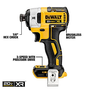 DEWALT 20V MAX Cordless Drill and Impact Driver, Power Tool Combo Kit with 2 Batteries and Charger, Brushless (DCK283D2)