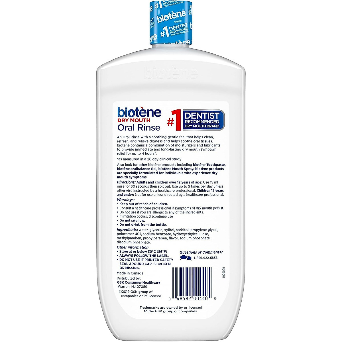 Biotene Dry Mouth Mouthwash 33.80 oz (Pack of 4)