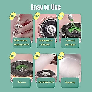 INGKE Candy Floss Maker, Cotton Candy Machine for at Home Candy Floss Machine Small Cotton Candy Maker for Children's & Kids Birthday Party