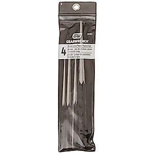 GEARWRENCH 4 Piece Long Taper Punch Set, 82307