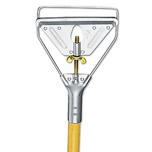 Boardwalk Screw Clamp Metal Head Wooden Mop Handle - BWK606