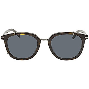 Dior Homme BlackTie272S 086A9 Sunglasses Men's Dark Havana/Blue Lens Square 50mm